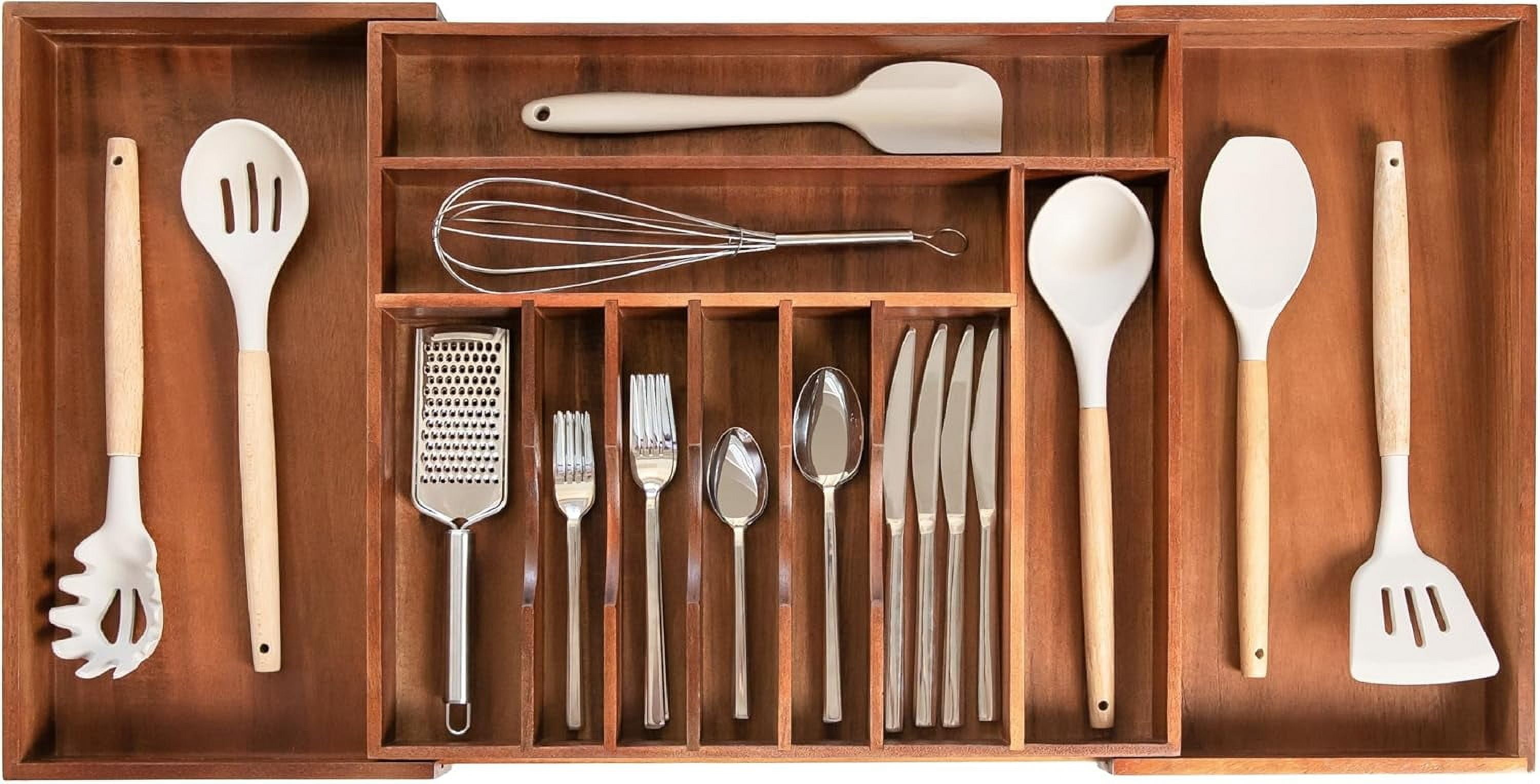 Premium Silverware, Flatware and Utensil Organizer for Kitchen Drawers ...