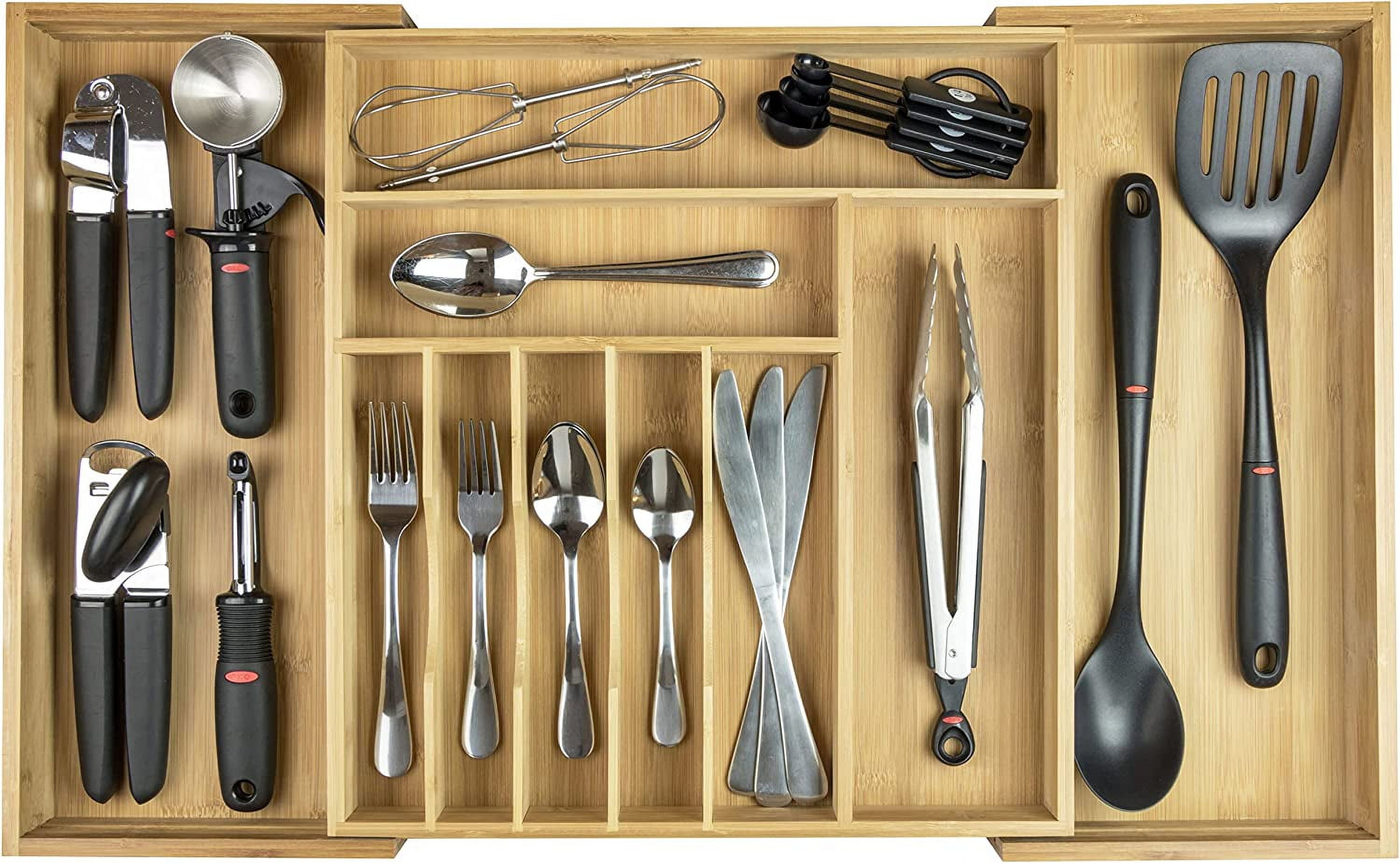 Premium Silverware, Flatware and Utensil Organizer for Kitchen Drawers ...