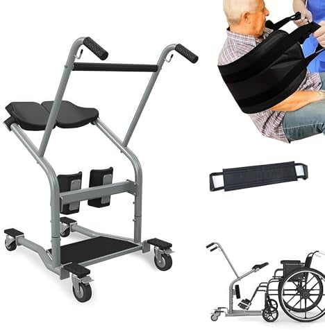 Premium Sit to Stand Transfer Lift with Sling for Safe Mobility, 500lbs ...