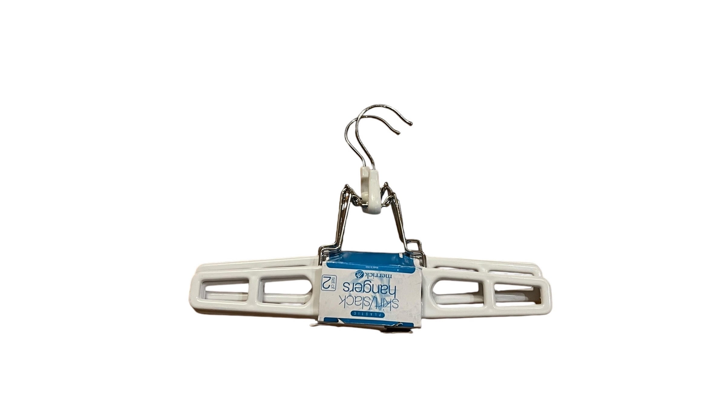 Premium Skirt Hangers 2 pack Thin Space-Saving Skirt Hanger Set with ...