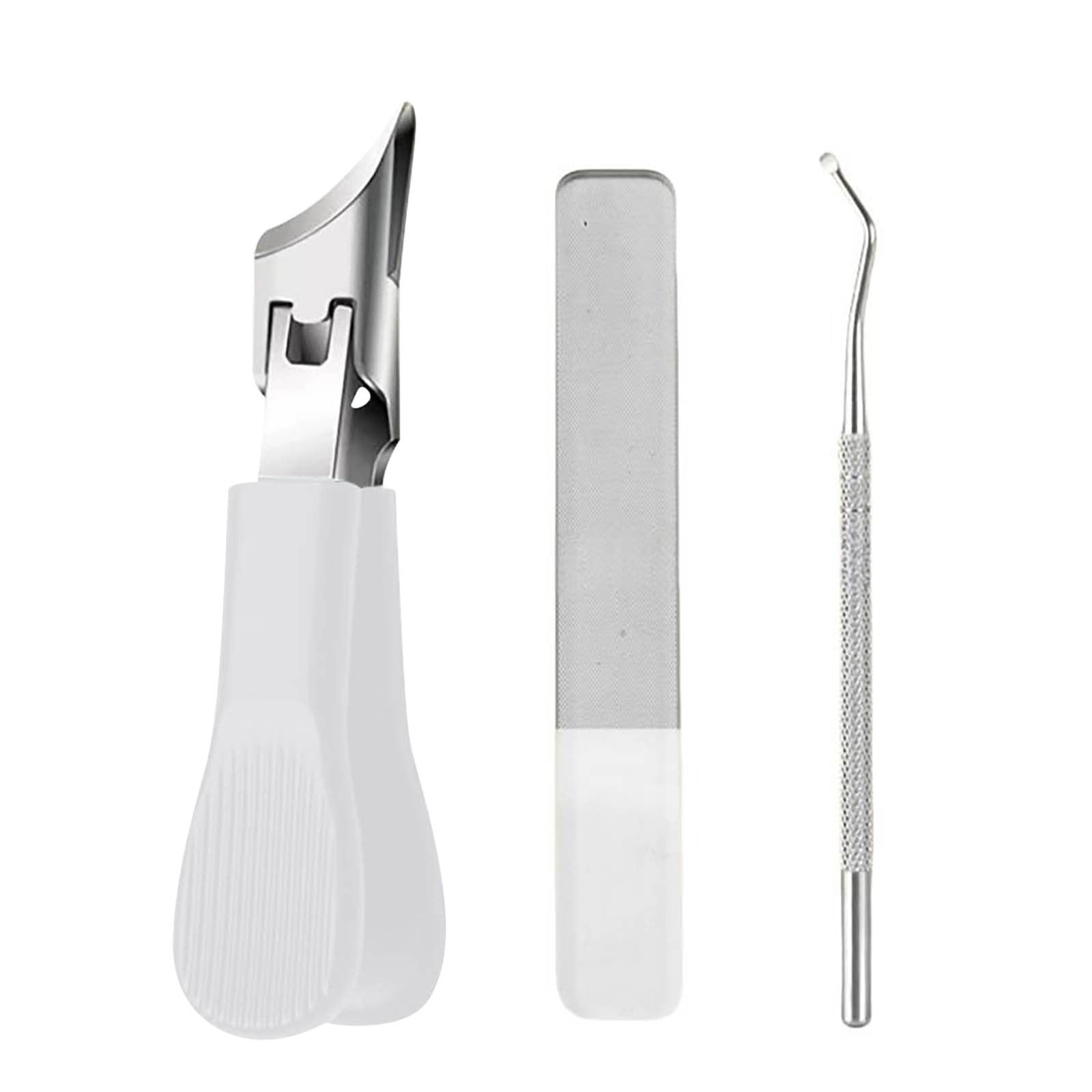 Premium Slanted Nail Clippers of 3 Pieces, Eagle Beak Nail Clippers ...