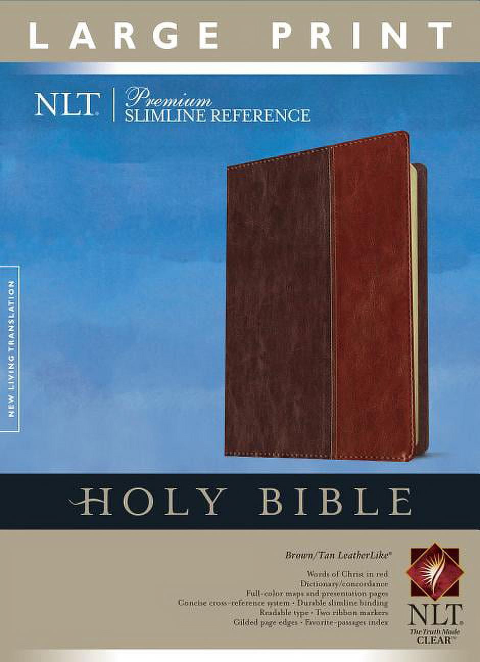 Premium Slimline Reference Bible-NLT-Large Print (Other)(Large Print ...