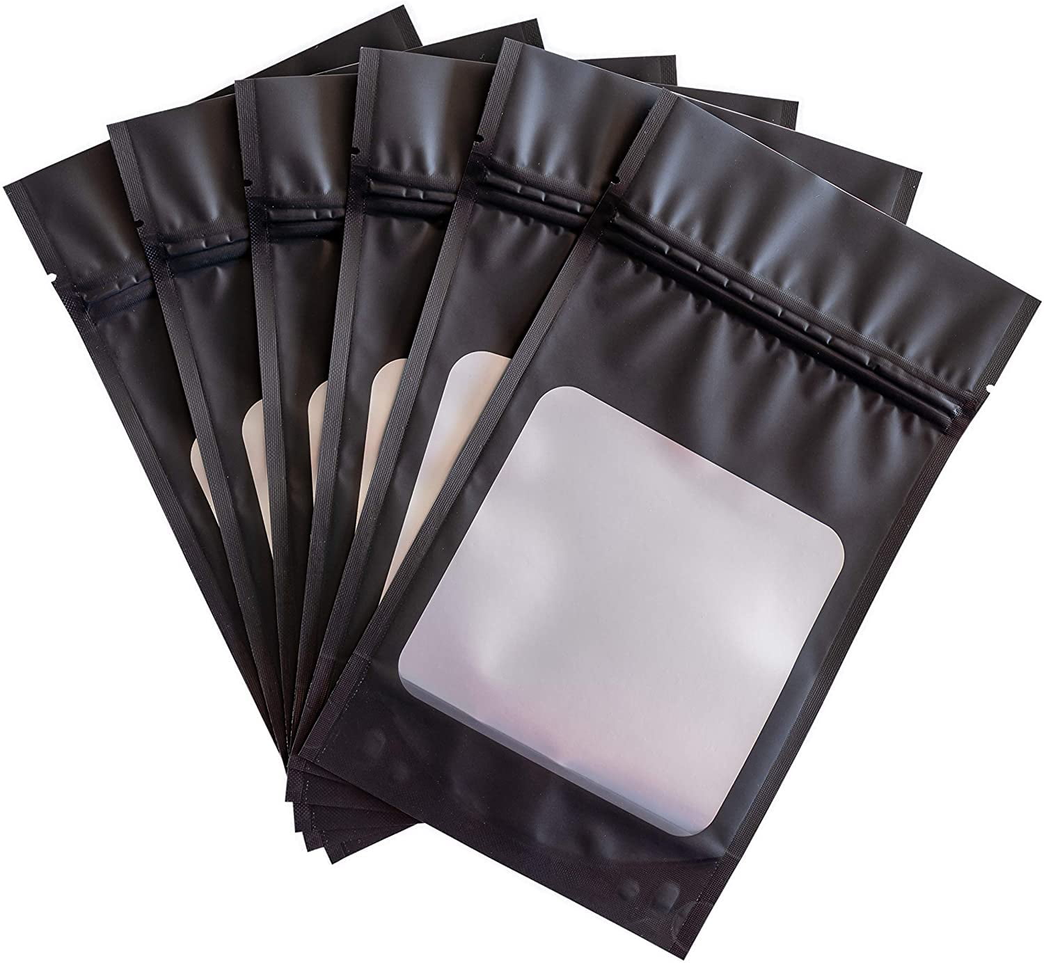 Premium Smell Proof Mylar Bags with Clear Window | Resealable Foil ...