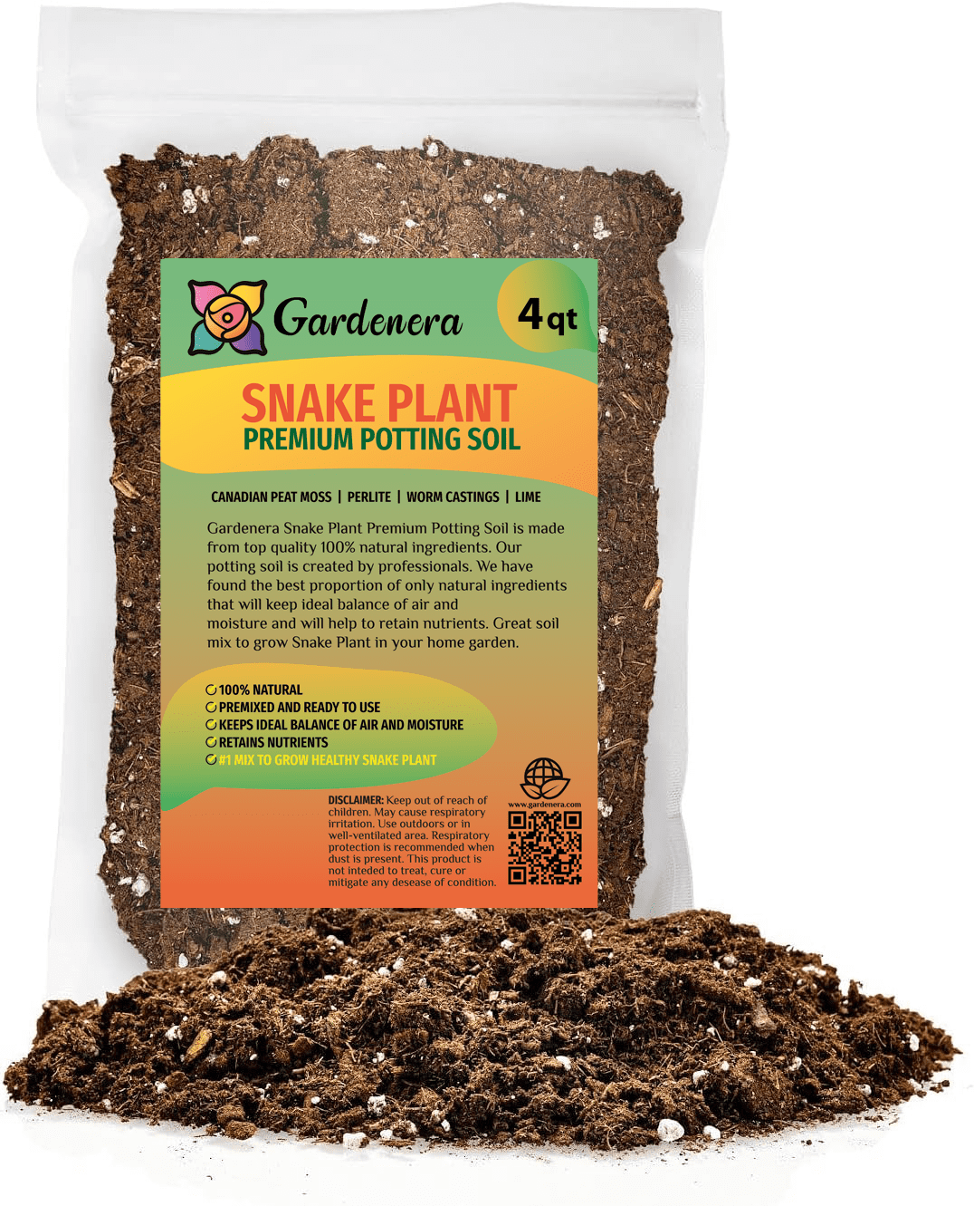 ://N â˜… LOVA Premium Snake Plant Potting Soil Mix, 4 Quart Bag, Peat ...