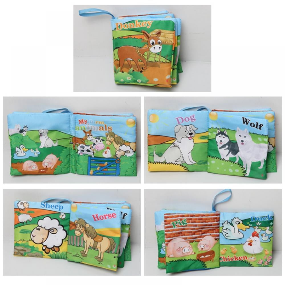 Premium Soft Baby Book First Year, Cloth Book with Crinkly Sounds, Fun ...