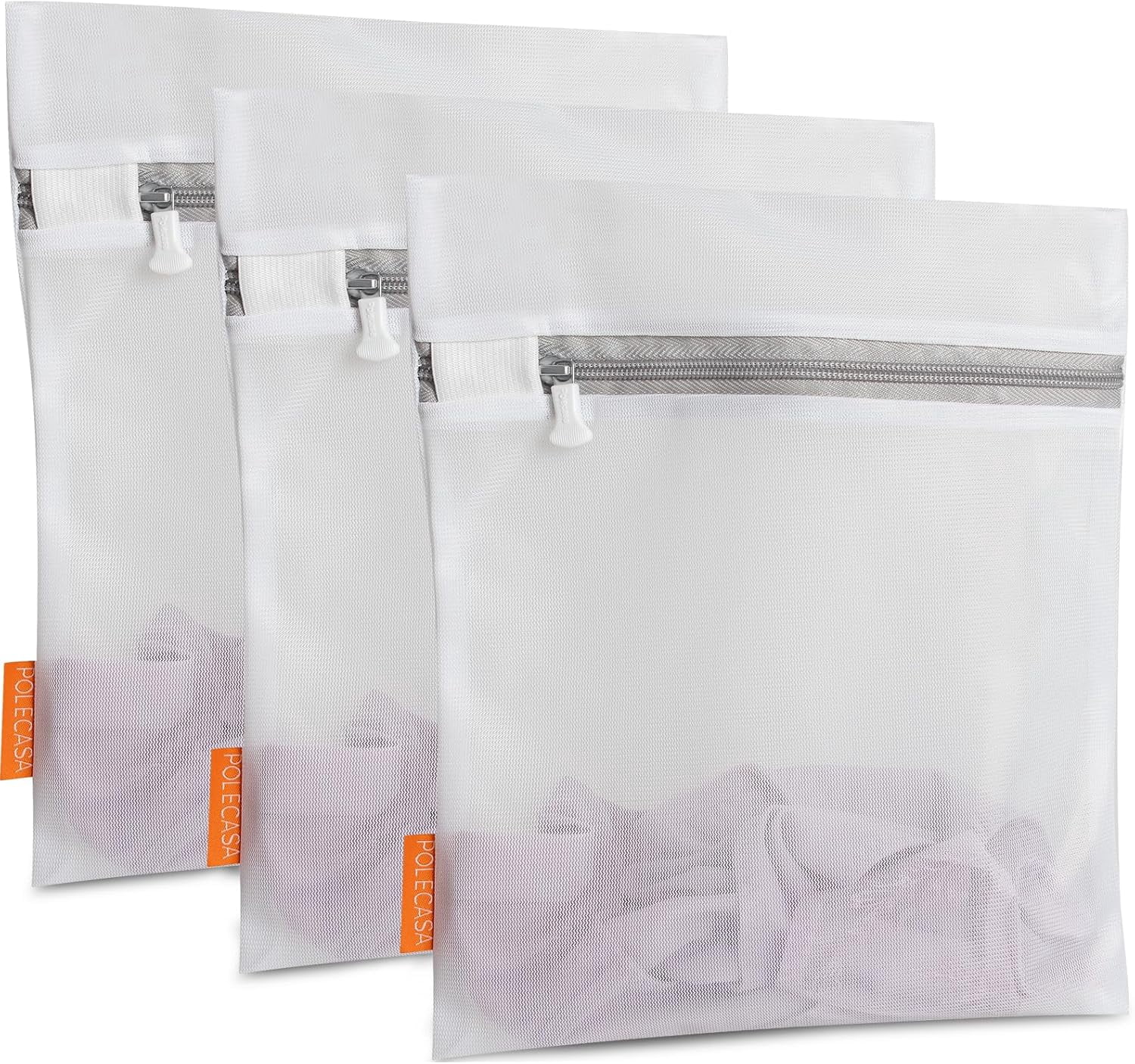 Premium Soft Fine Mesh Laundry Bags with Sturdy Zipper for ...