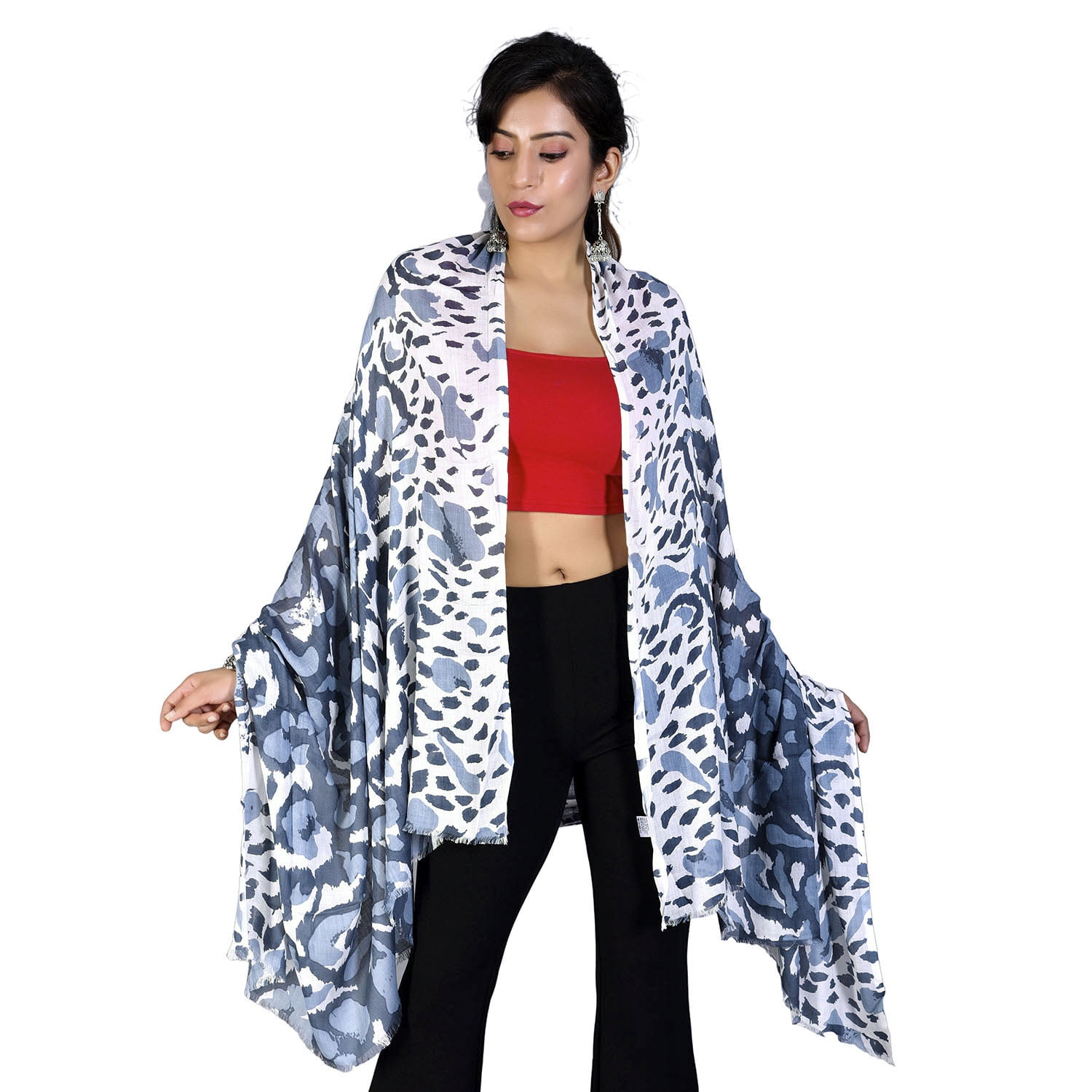 Premium Soft Quality Digital Print Modal Scarf Lightweight Wraps MMD409 ...