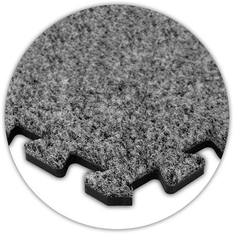 Premium SoftCarpet Flooring, 10'x10' Floor, Light Grey, 5/8" thick ...