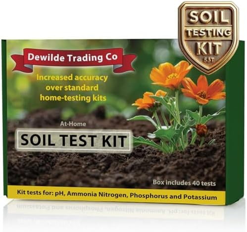 Premium Soil Test Kit: 40 Complete Tests for Lawns, Gardens, and ...