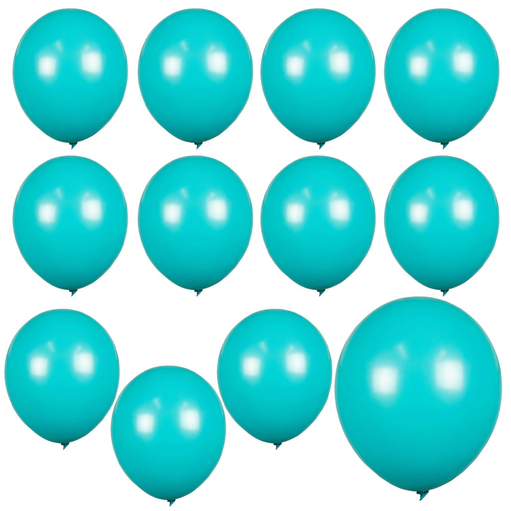 Premium Solid Color Latex Balloons, 12-inch, 72-count, Turquoise ...