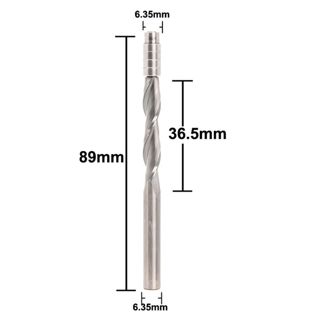 Premium Spiral Template Router Bit for Woodworking 6 35mm Shank 4 ...