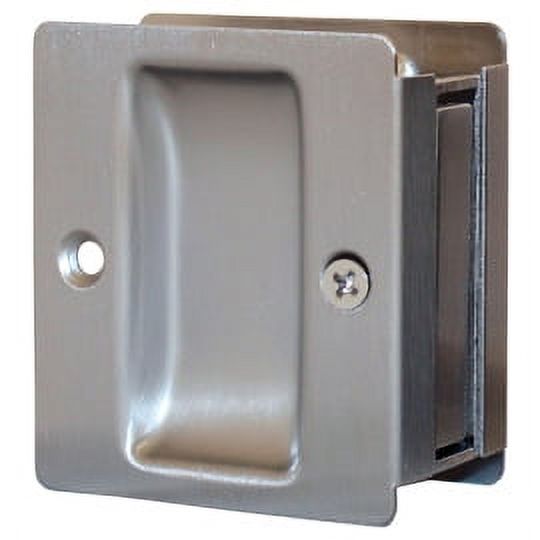 Premium Square Pocket Door Lock, Passage (Hall/Closet) Latch, Satin ...