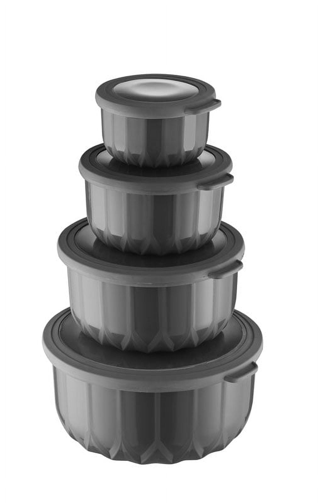 Premium Square Storage Container Set - 6 Containers, 550 mL Each ...