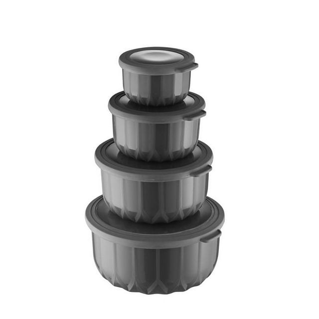 Premium Square Storage Container Set - 6 Containers, 550 mL Each ...