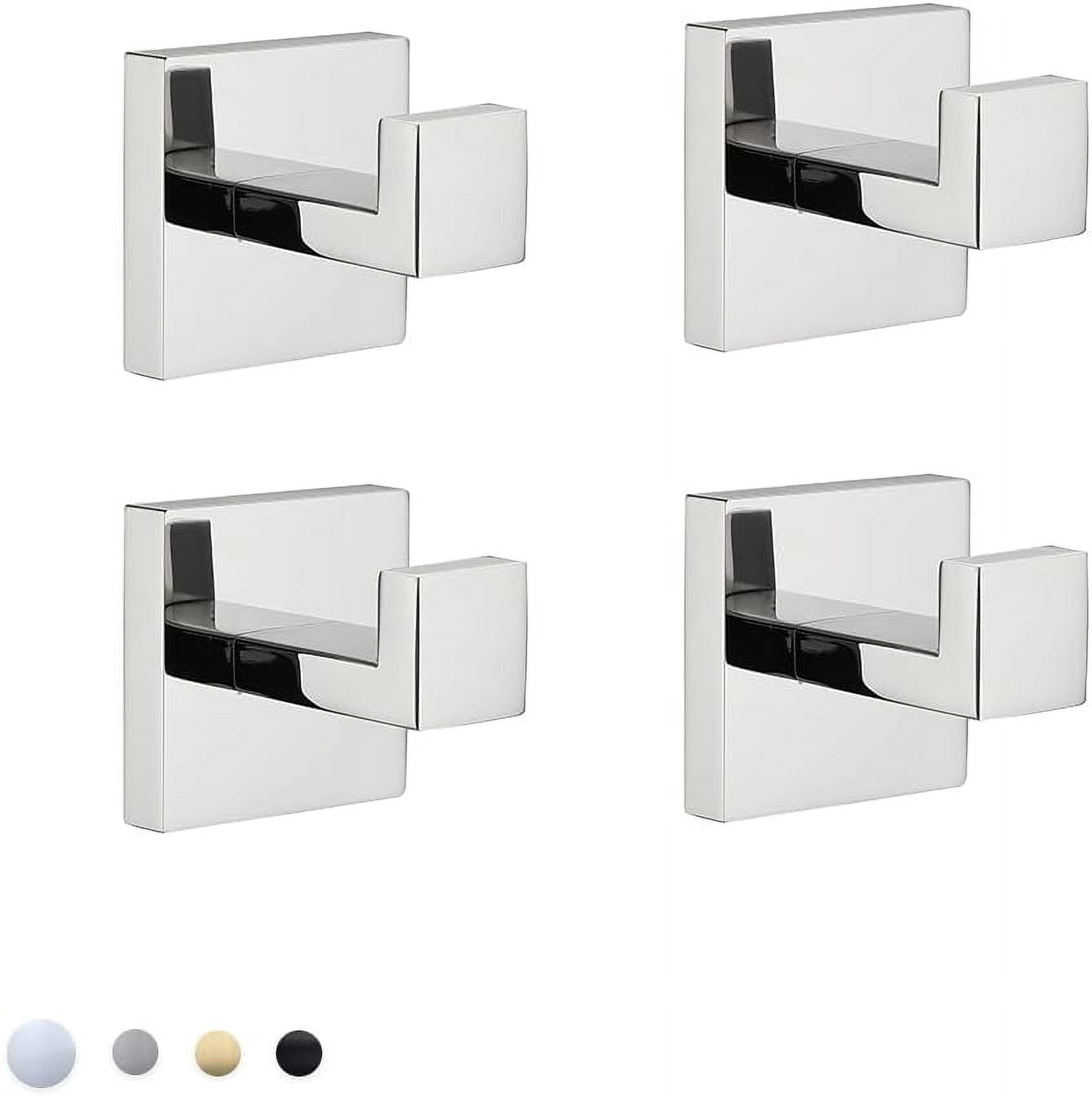 Premium Stainless Steel Bath Towel Hooks with Heavy Duty Square Design ...