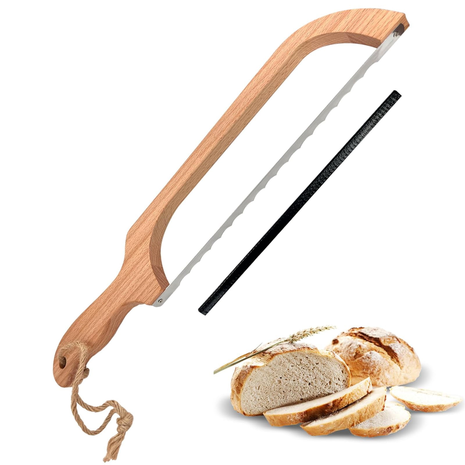 Premium Stainless Steel Bread Slicer,Bread Bow Saw for Slicing ...