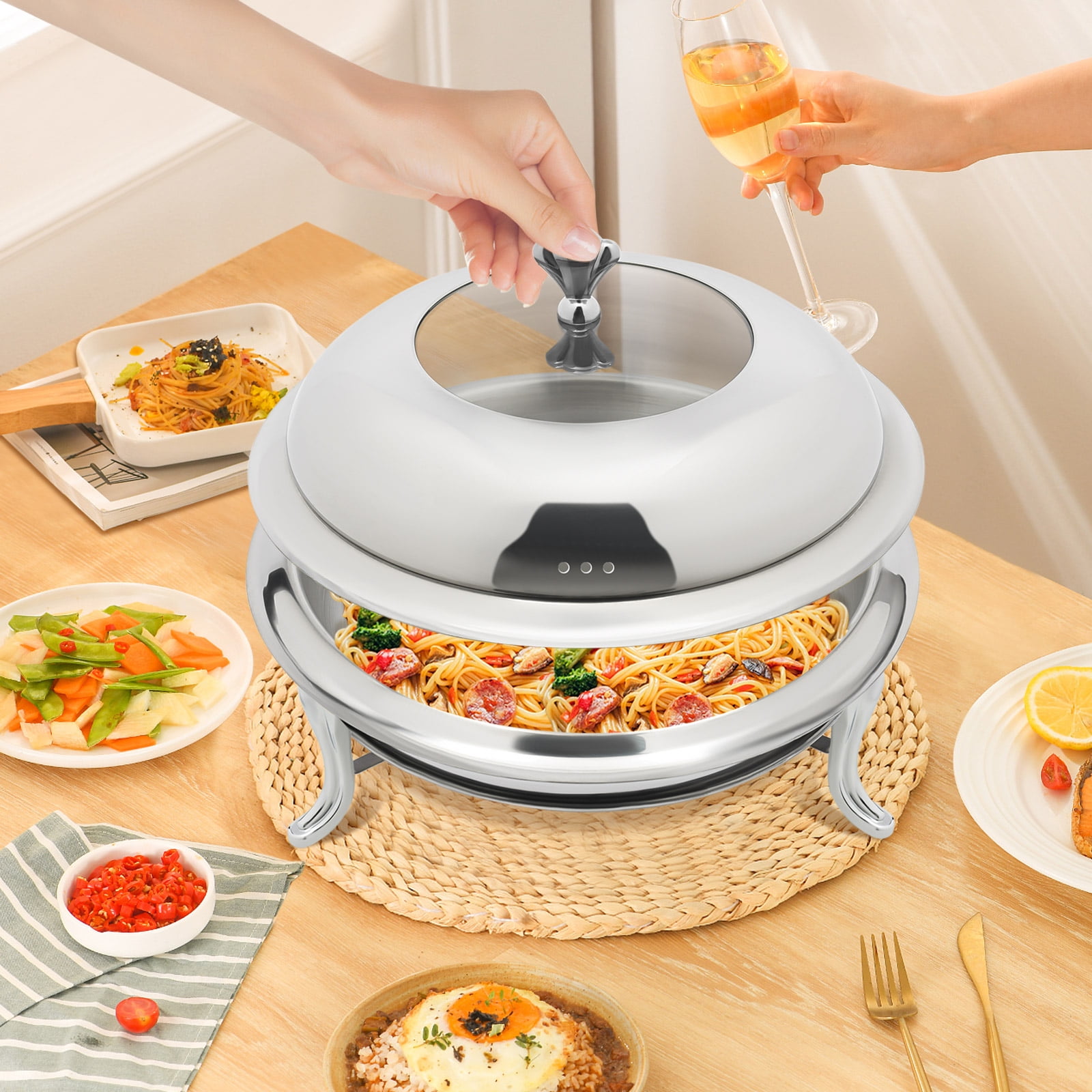 Premium Stainless Steel Dining Stove with Alcohol Burner for Family ...