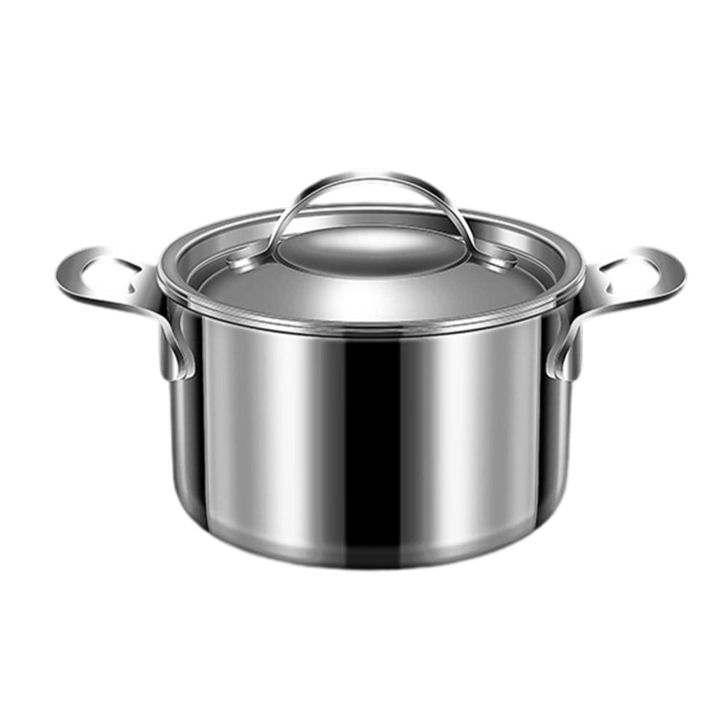 Premium Stainless Steel Double-Ear Soup Pot with Anti-Overflow Design ...
