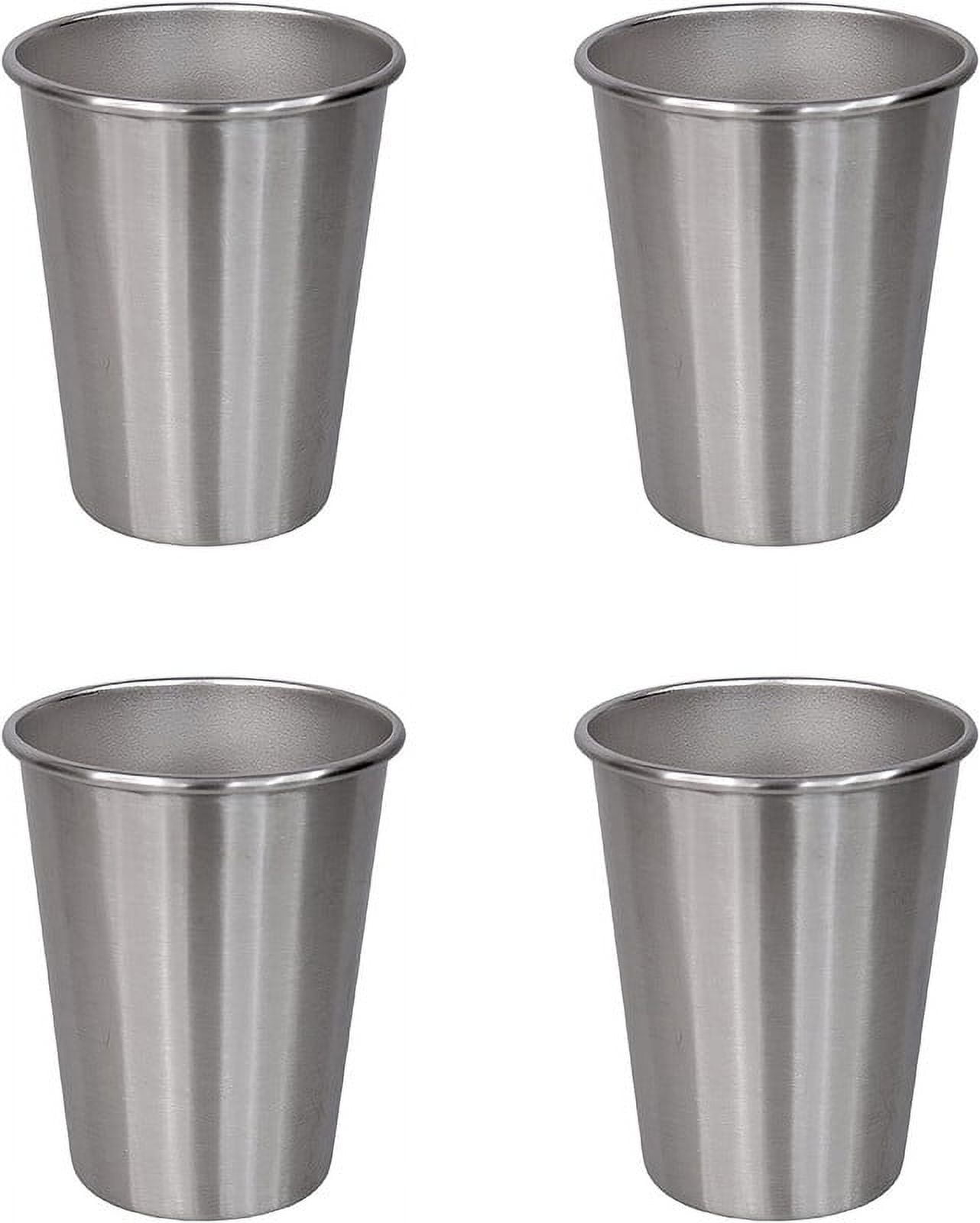Premium Stainless Steel Drinking Cups, Stackable Stainless Glass ...