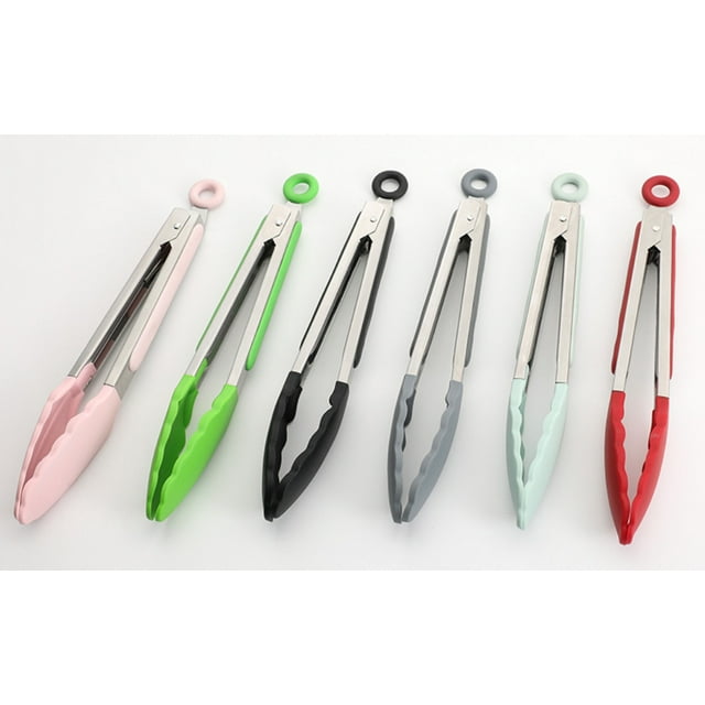 Premium Stainless Steel Locking Kitchen Tongs with Silicon Tips ...