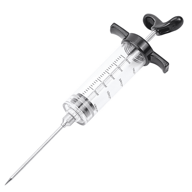 Premium Stainless Steel Meat Injector Syringe Kit with Marinade Needles ...