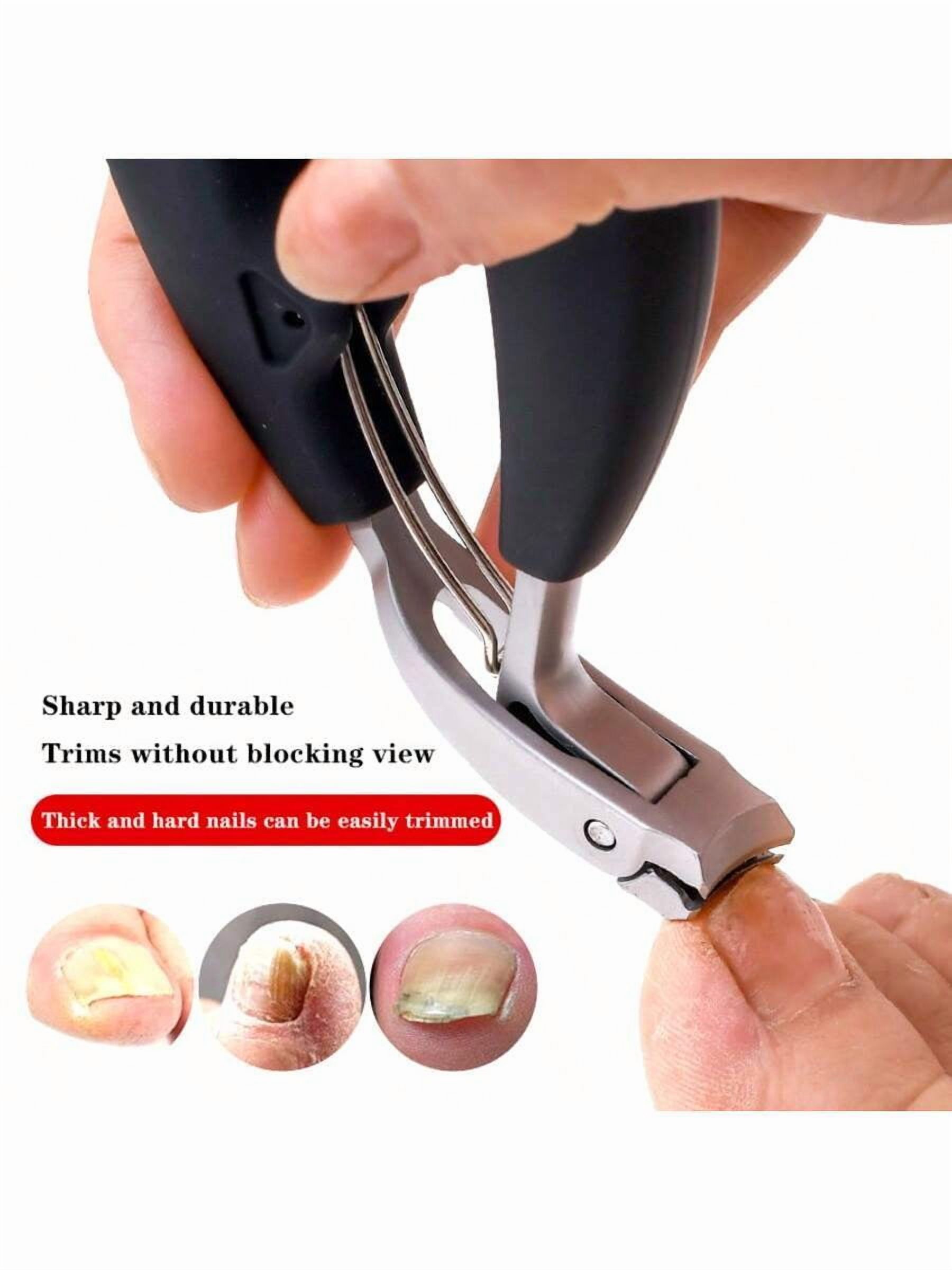 Premium Stainless Steel Nail Clippers | Heavy-Duty Curved Blade for ...