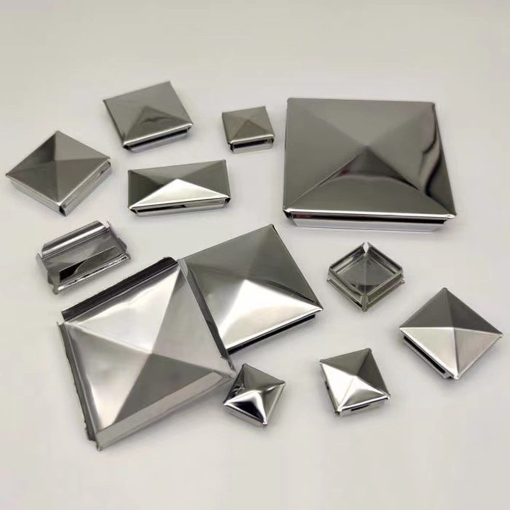 Premium Stainless Steel Pyramid Column Cover - 80mm/100mm Outer Diameter 80×80Mm Smile Home ...