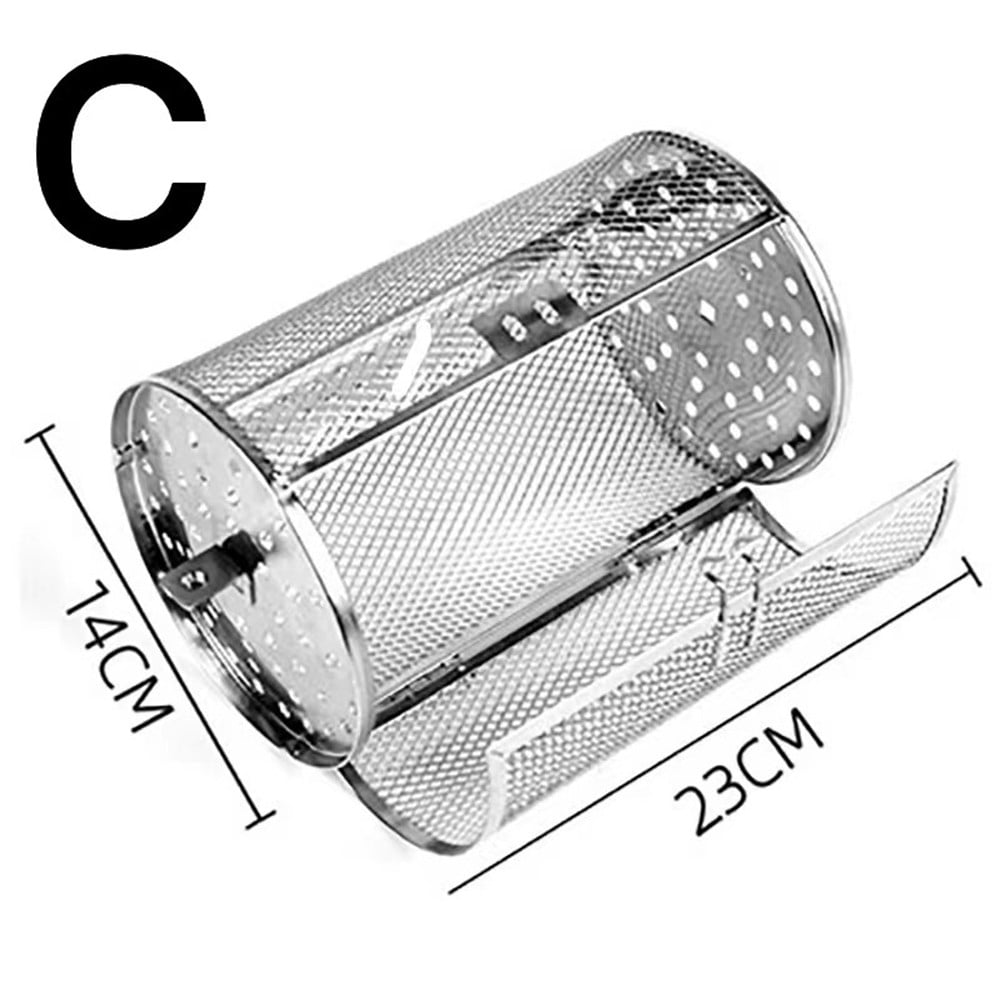 Premium Stainless Steel Rotating Drum Grill Cage: Perfect Tool For ...
