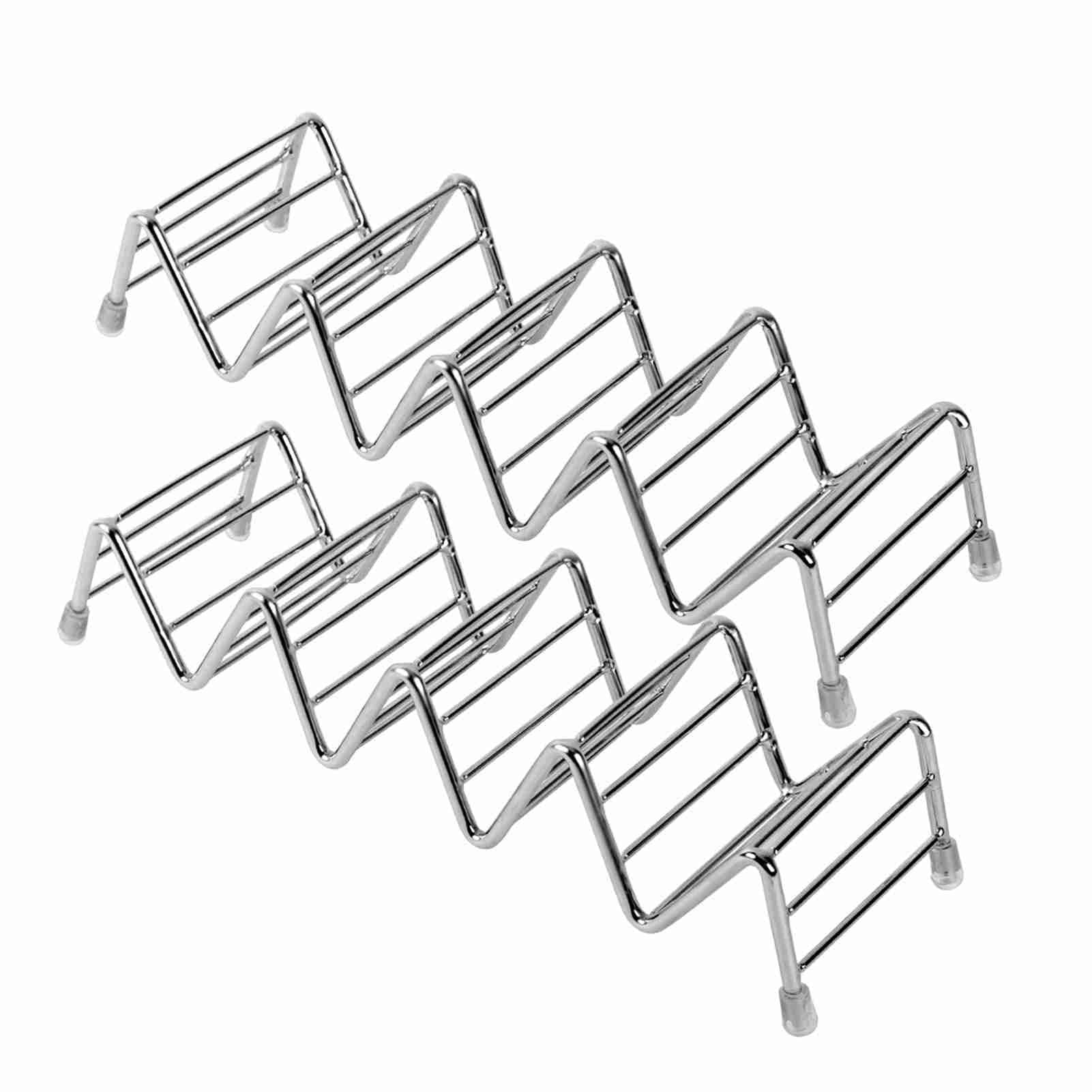 Premium Stainless Steel Taco Holder Set Of 2, Holds 4 To 5 Tacos ...