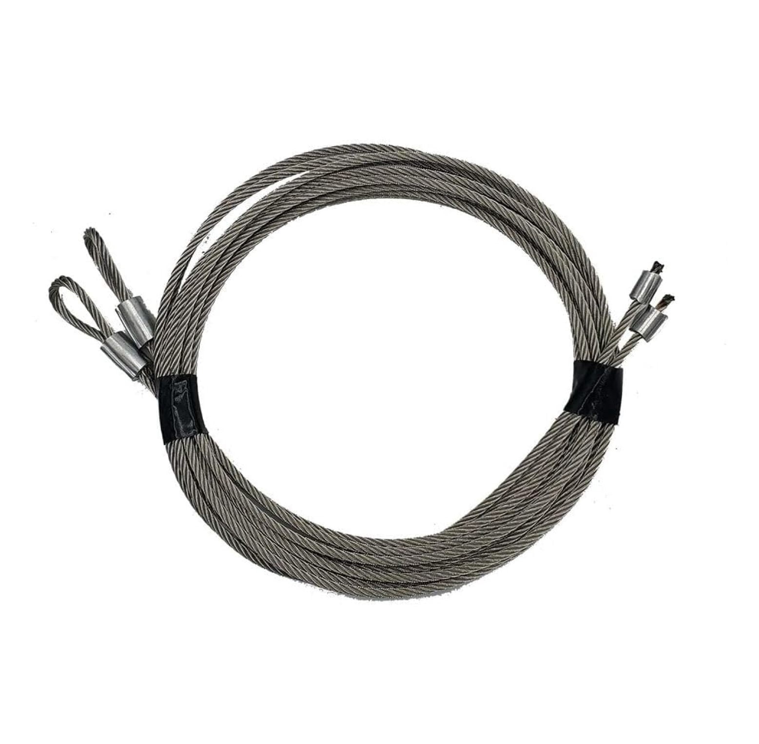 Premium Stainless Steel Torsion Cables 7X19 7' Garage Door, Pair ...