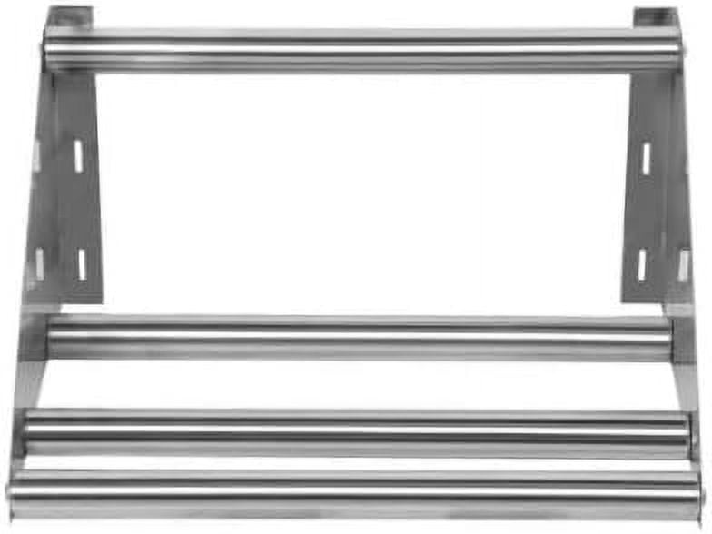 Premium Stainless Steel Tubular Glass Rack Shelf – 22" Wall Mounted ...