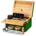 Premium Stash Box- Extra Large Bamboo Storage Box with Combination Lock ...