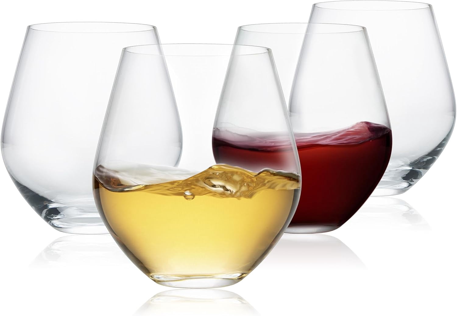 Premium Stemless Wine Glass 18oz European Made Stemless Wine Glasses 8710