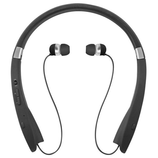 Premium Stereo Bluetooth Wireless Neck Headphones - Black - Walmart.com