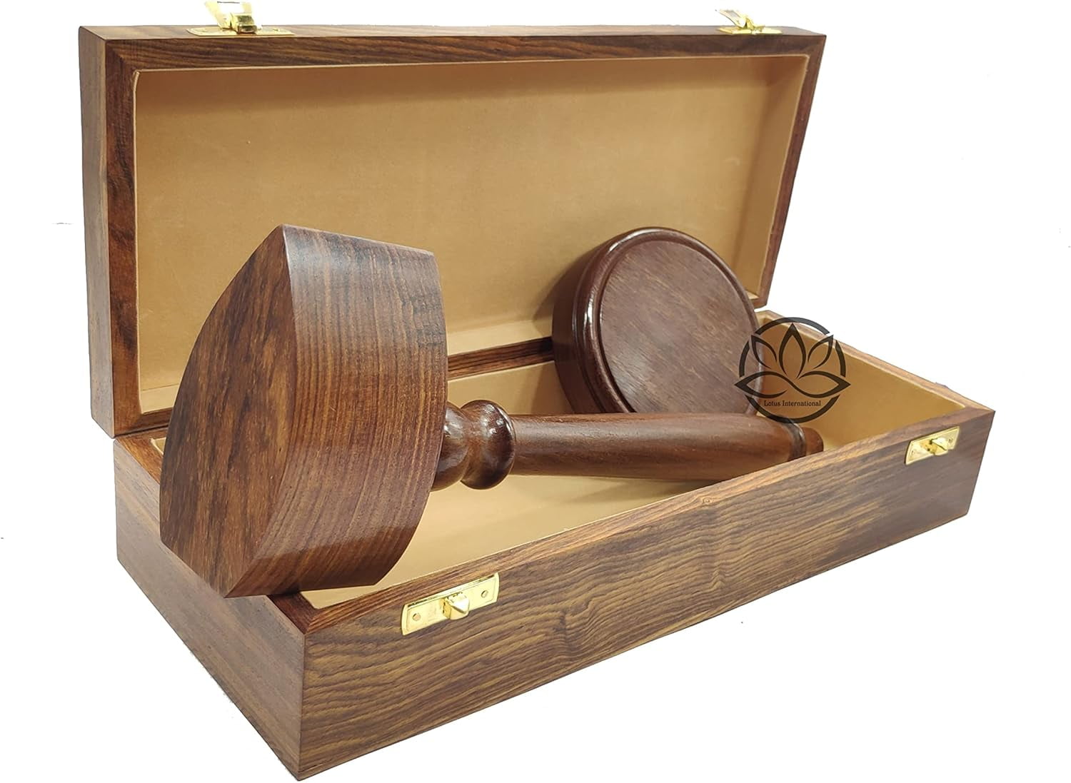 Premium Sturdy Handcrafted Masonic Presentation Gavel Boxed Set Cream ...