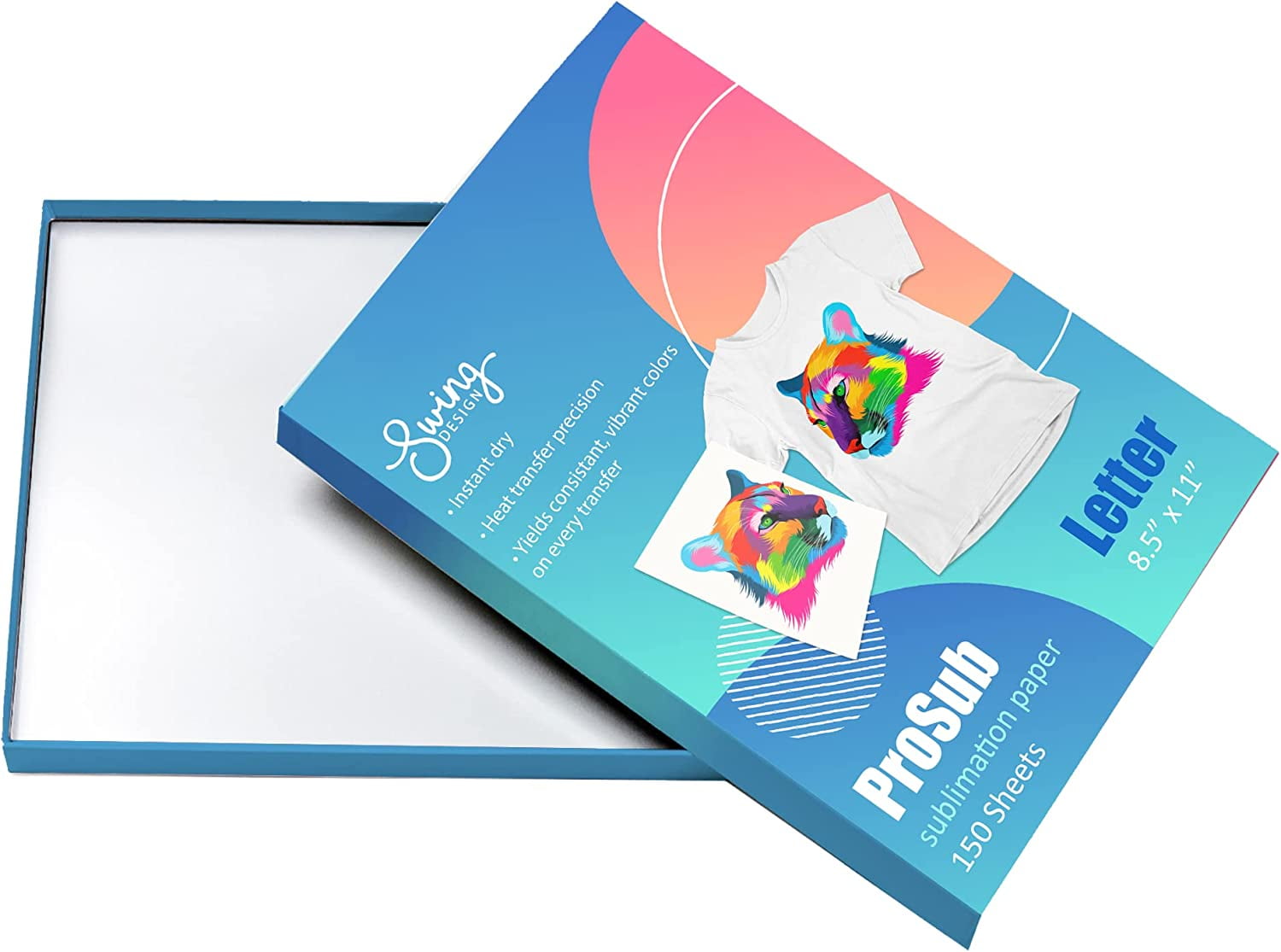 Premium Sublimation Heat Transfer Paper 8.5" x 11" - 150 Sheets ...
