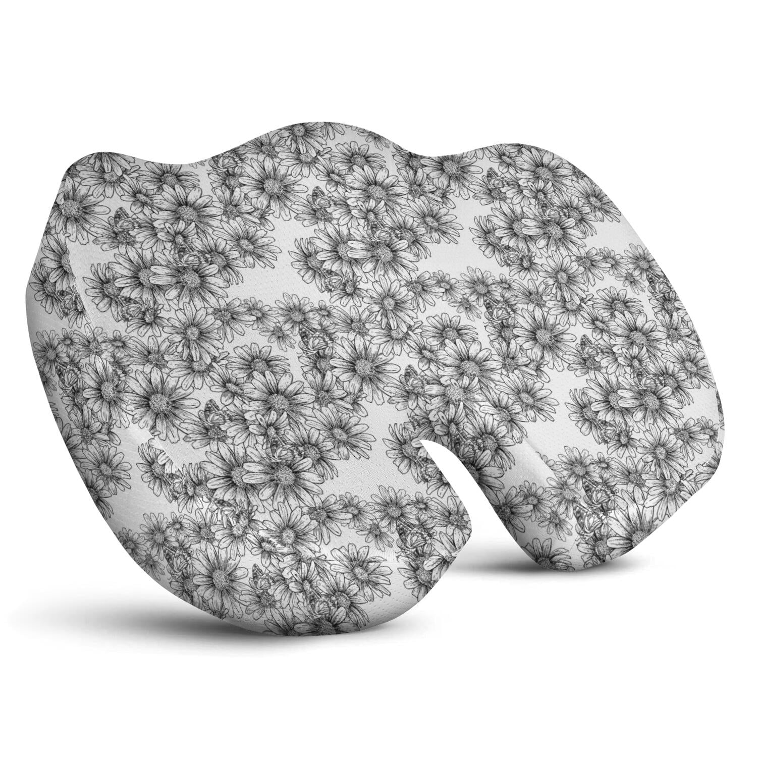 Premium Sunflower Pattern Memory Foam Seat Cushion Ergonomic Chair Pad ...