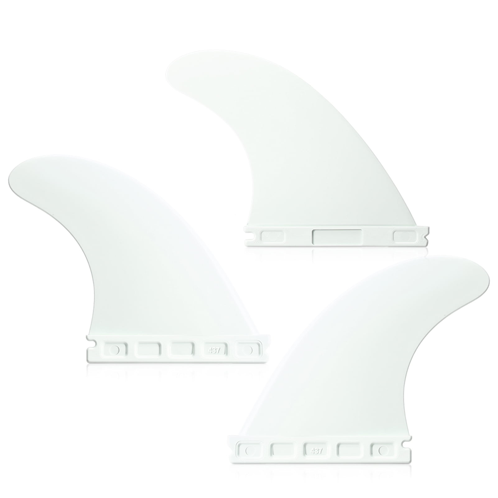 Premium Surfboard Fins Tri Fin 4.37'' Set for Improved Speed and Control Perfect for Thruster ...