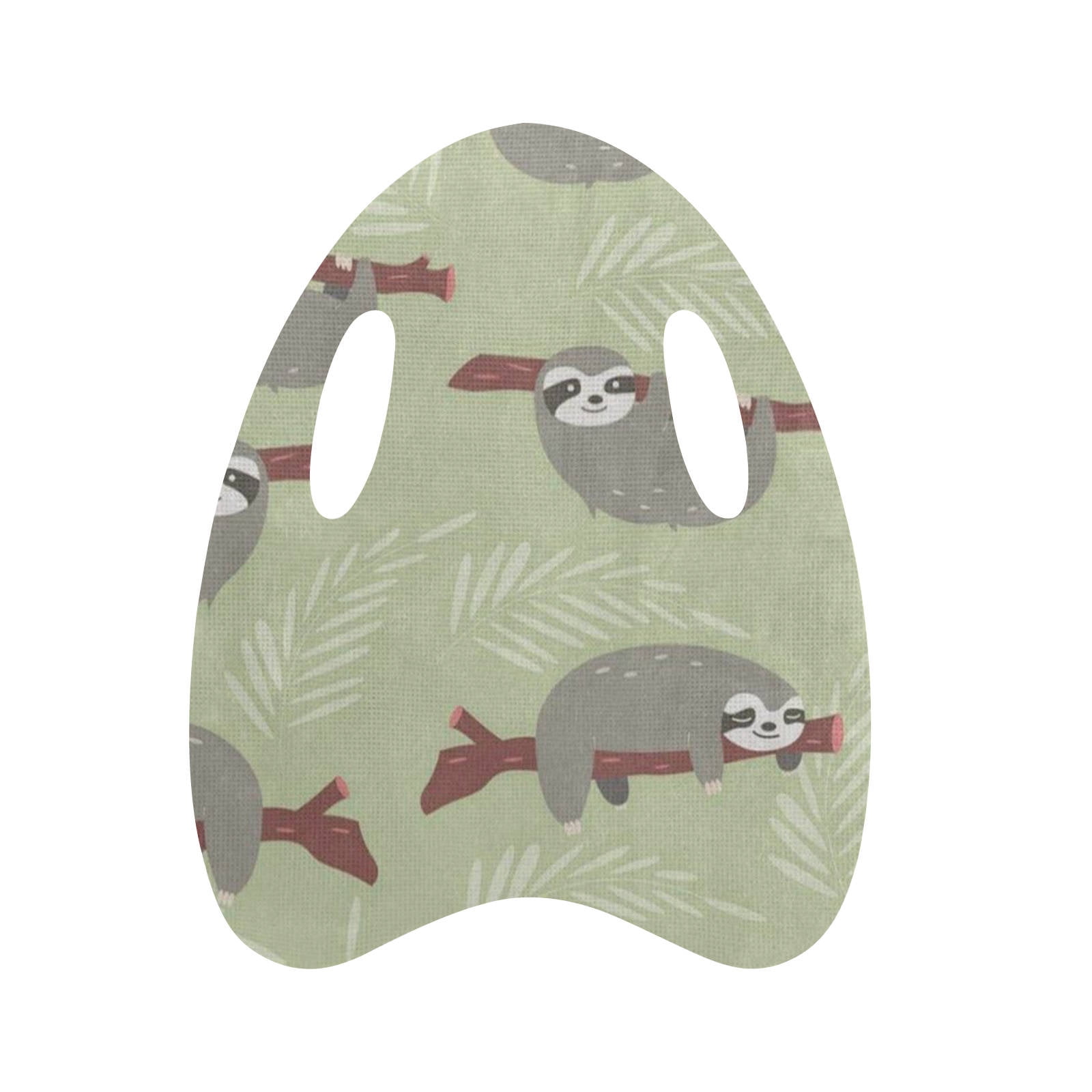 Premium Swimming Board Kids – Delightful Forest Jungle Gray Sloth Green ...
