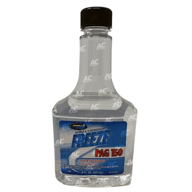 Premium Synthetic AC Refrigerant Oil PAG 150 Vis 8oz. for R134a Systems ...