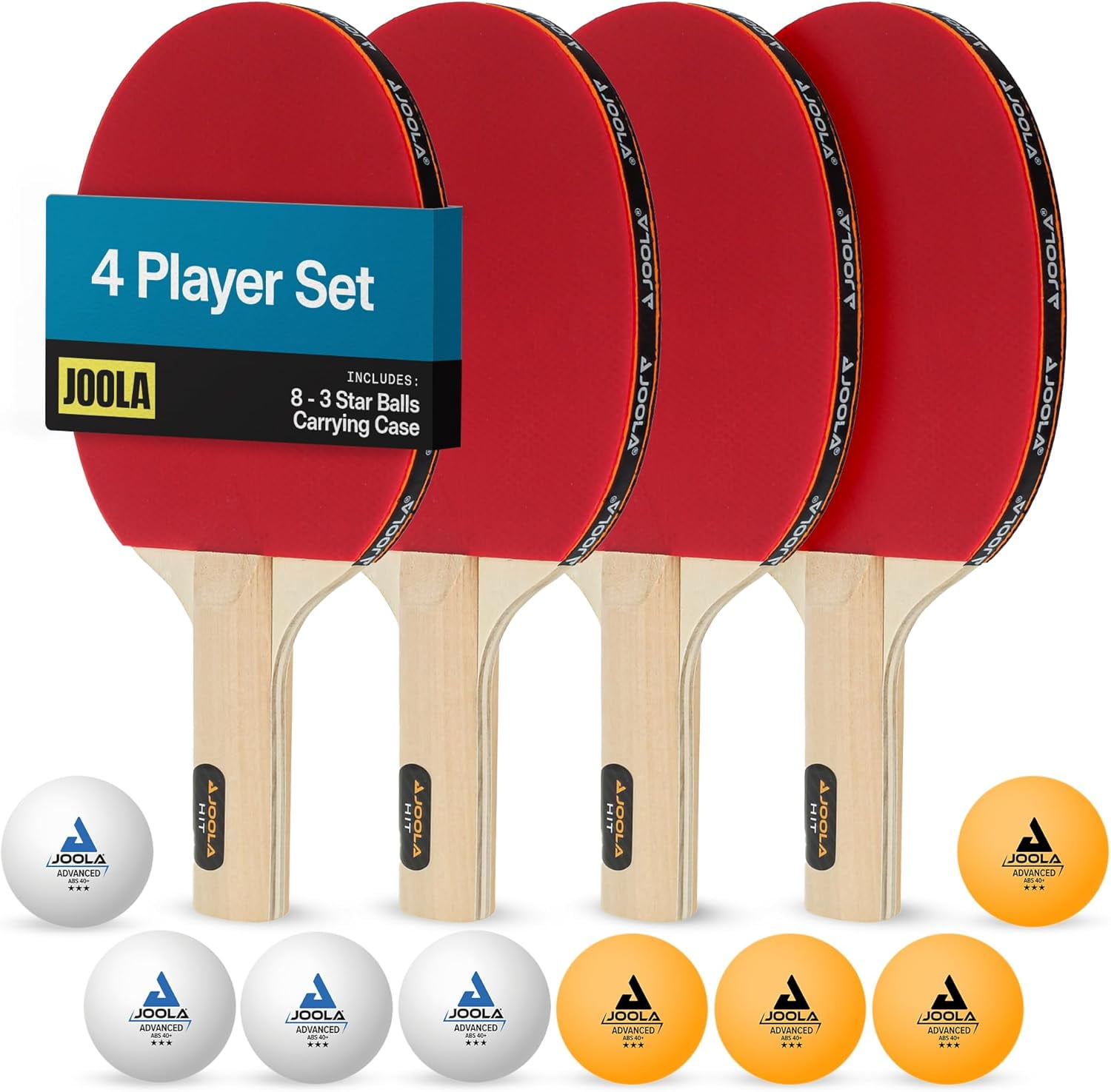 Premium Table Tennis Set - 4 Regulation Ping Pong s,Training Ping Pong ...