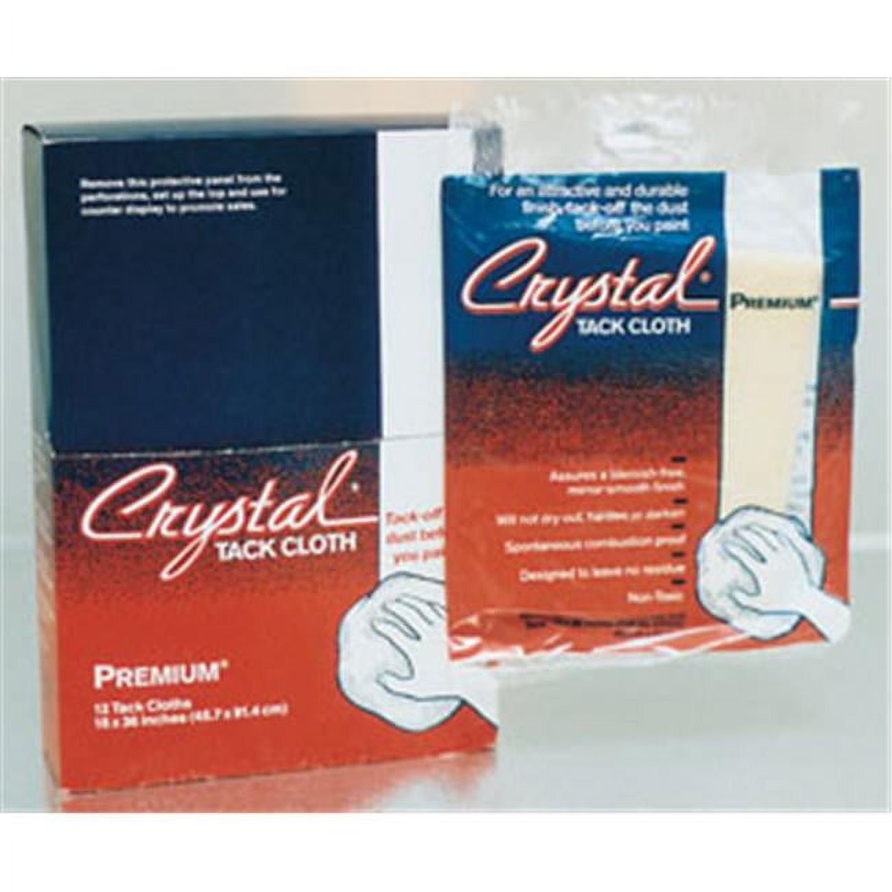 Premium Tack Cloths, Bond Crystal Brand 18" x 36" 12 Cloths Per Box ...