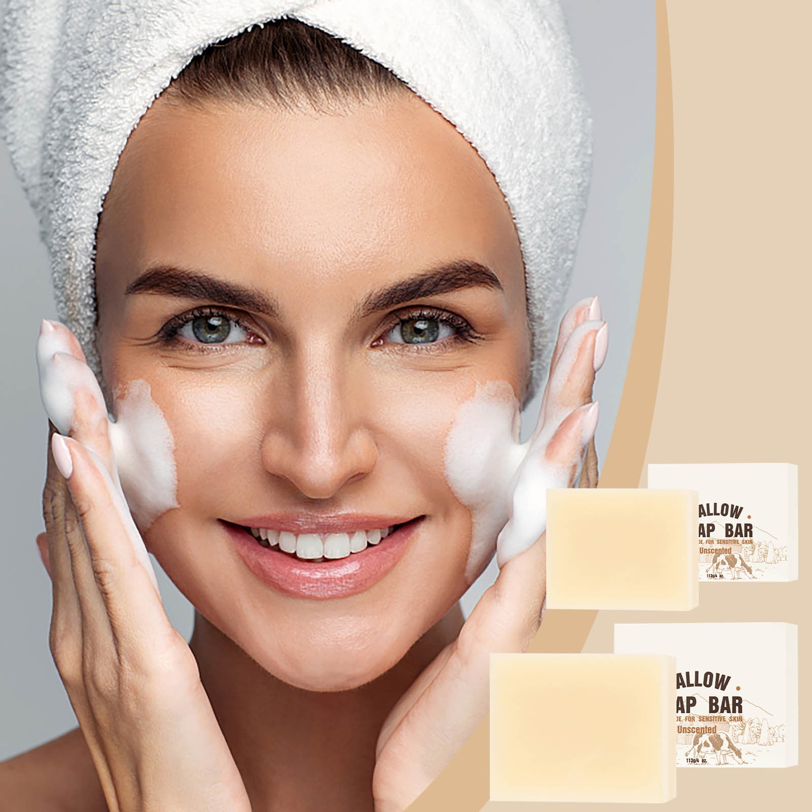 Premium Tallow Soap for Deep Cleansing,Pore Minimizing Hydration ...