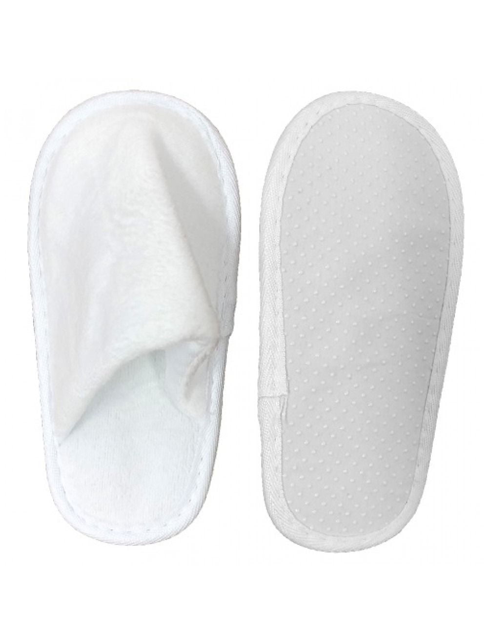 Premium Terry Velour Closed Toe Indoor Slippers Ind. clear Bag Unisex ...