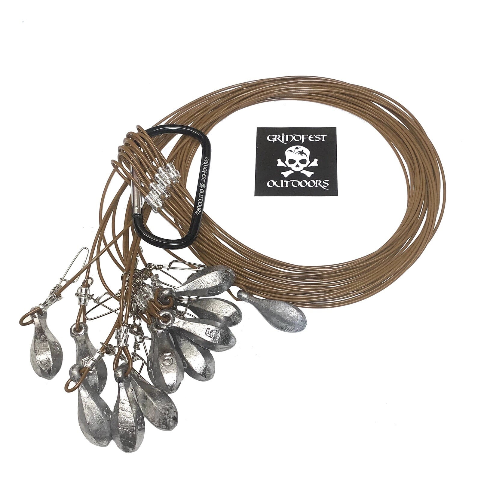 Premium Texas Rig Duck Decoy Anchor Weight Rig Lines 60” 5oz. Bank ...