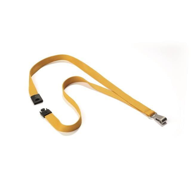 Premium Textile Lanyard with Safety Release, Gold - Box of 10 - Walmart.com