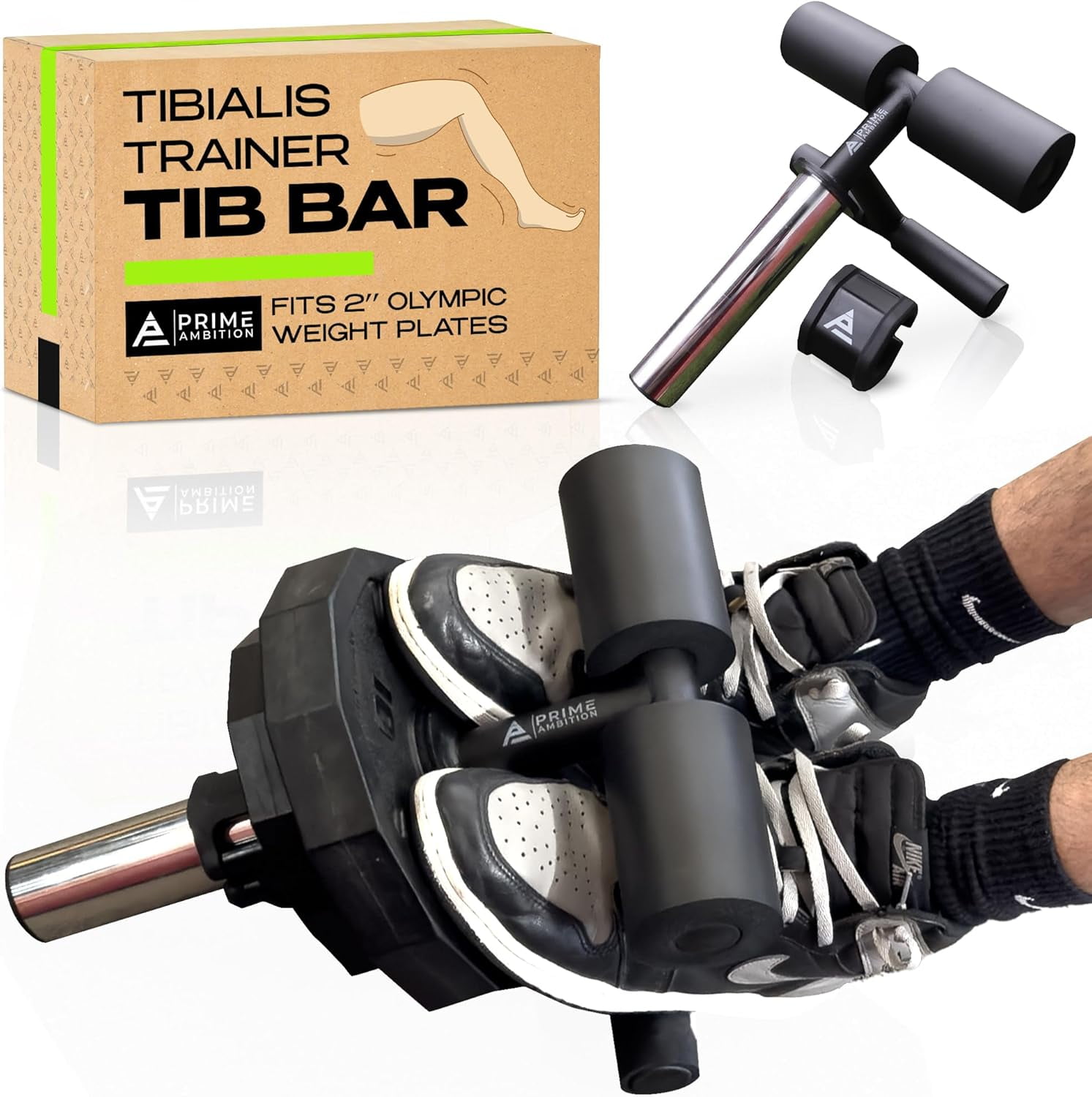 Premium Tib Bar Calf Workout Equipment - Anterior Tibialis Trainer ...