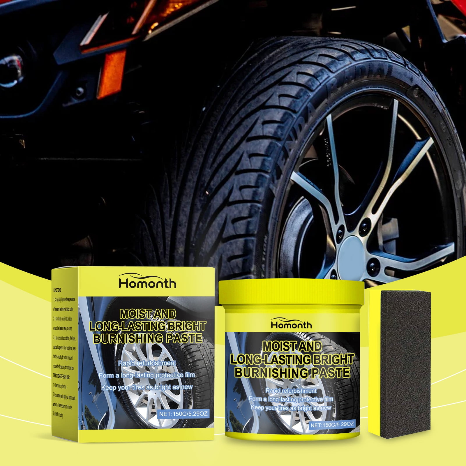 Premium Tire Restoration Maintenance Paste | Professional Grade ...