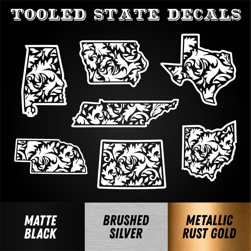 Premium Tooled State Decals - All 50 States - Walmart.com