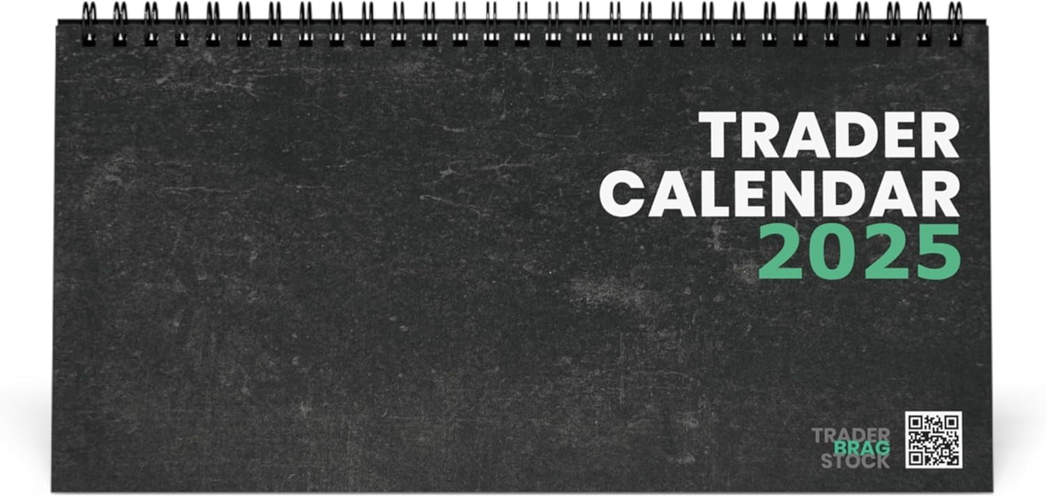 Premium Trader desk Calendar 2025 Standing Flip - Stock Market Planner ...